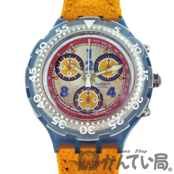 Swatch [Swatch] Aqua Chrono [Aqua Chrono] Quartz Watch Chronograph Men ...