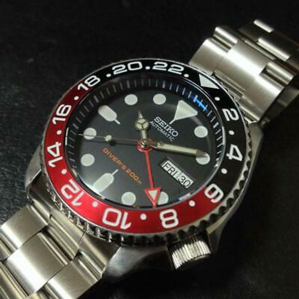 SEIKO MOD SKX GMT diver SEIKO MOD SKX GMT Custom Diver Black Boy ...