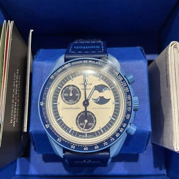 Swatch x Omega Moonswatch MISSION TO THE SUPER BLUE MOON NEW a9 ...