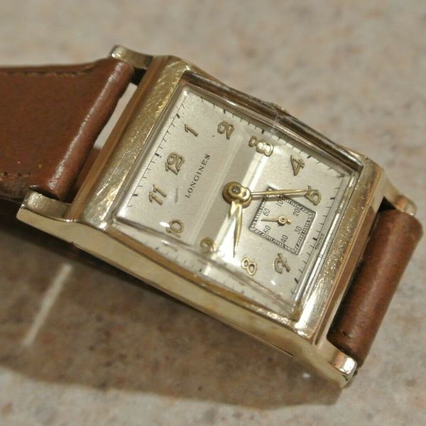 Vintage Longines Men's Watch - Beveled Crystal,17 jewel Cal. 9L, 10k ...