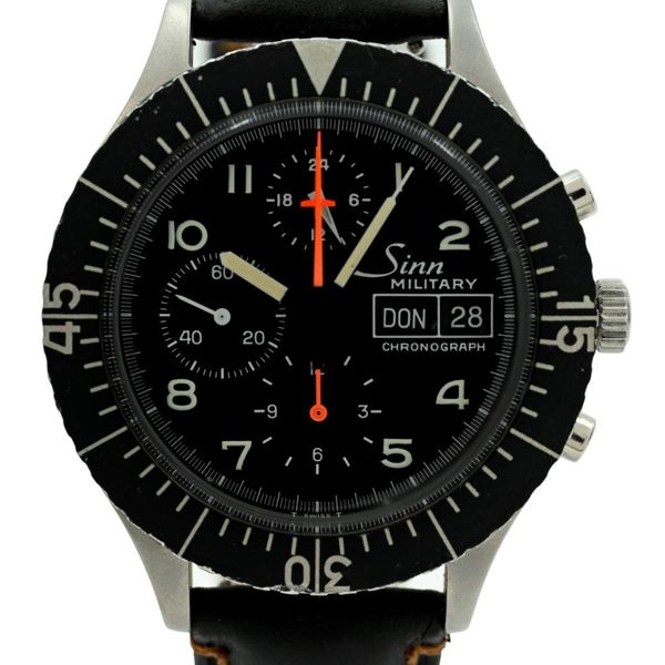Early Sinn 43mm Men's Military Automatic Chronograph Day Date Watch ...