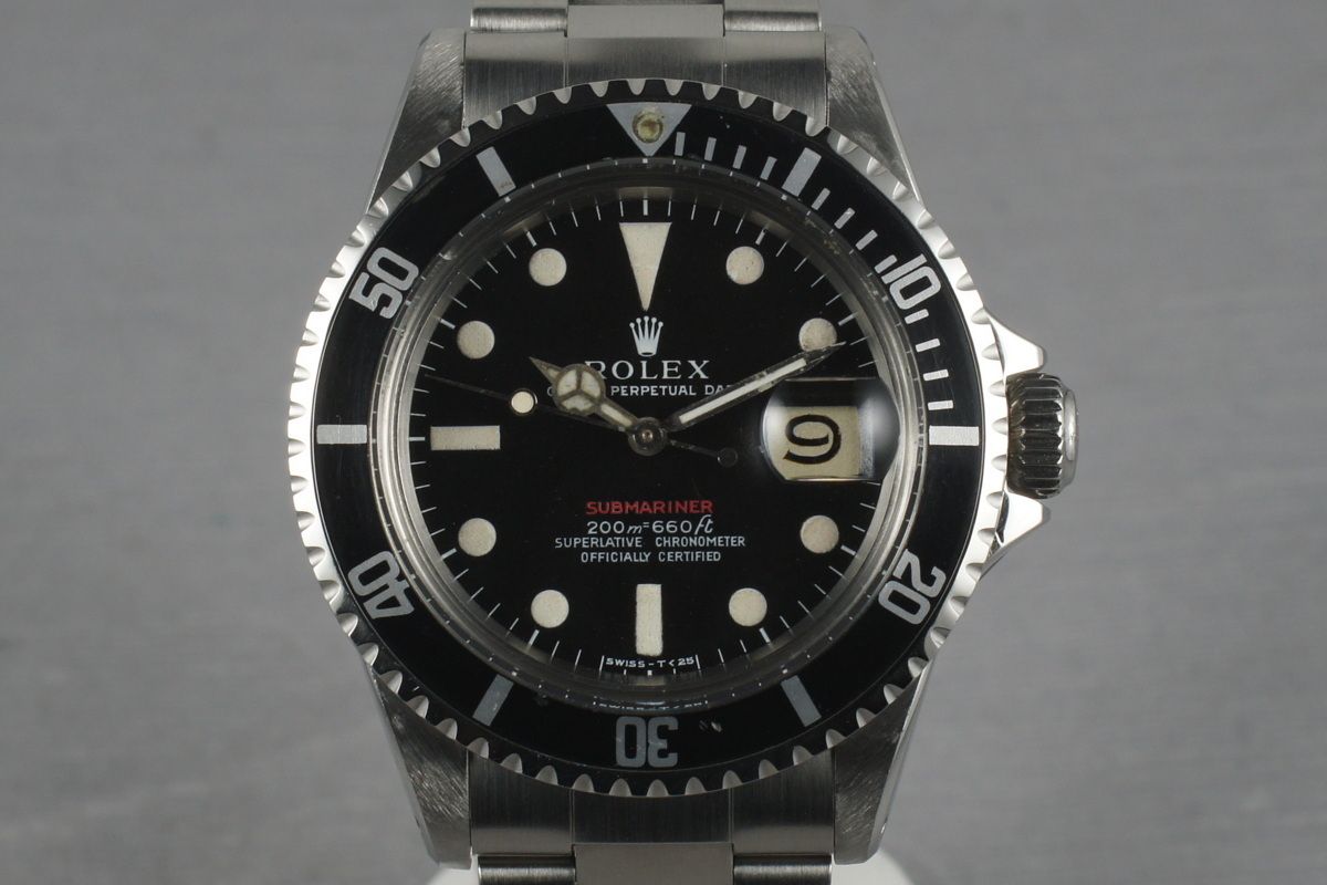 Rolex Red Submariner Ref: 1680 Meters First Mark 1 Long F Dial ...