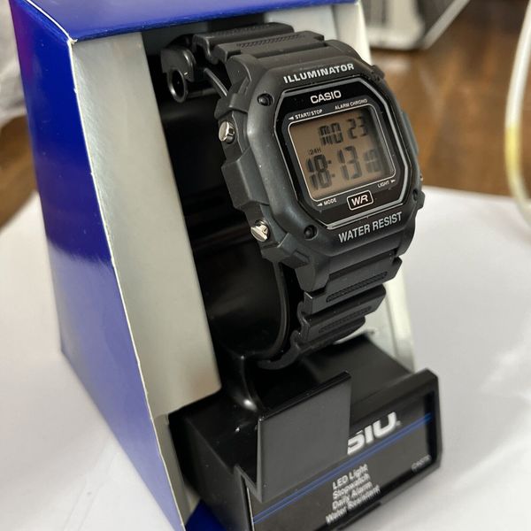 CASIO Unisex Black Illuminator Digital Chronograph Watch F108WH MSRP ...