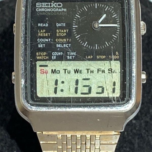 Rare Vintage Seiko Chronograph Digital Analog H127-5000 As Is | WatchCharts