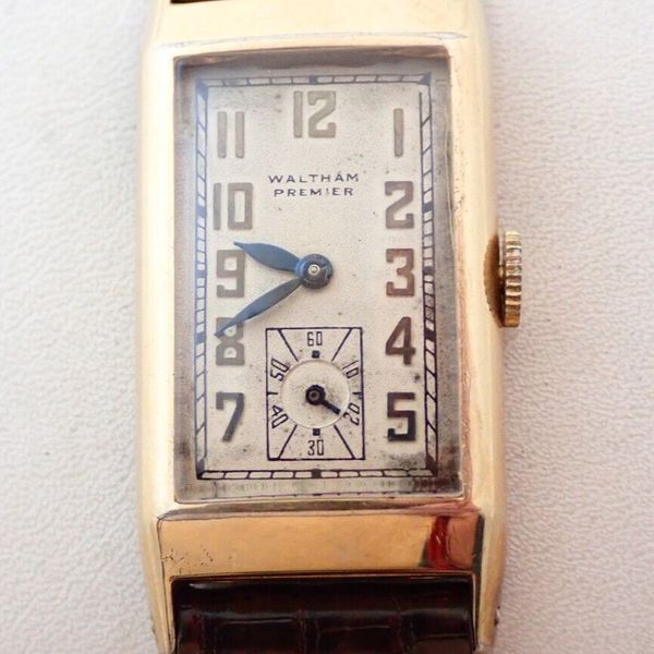VINTAGE ART DECO MENS WALTHAM 21 JEWEL 10k GOLD FILLED WRISTWATCH WATCH | WatchCharts Marketplace