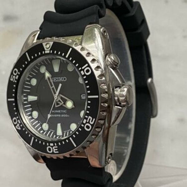 Seiko Kinetic SKA371 Divers Watch w/ New Capacitor, Crystal & Strap (5M62-0BL0) | WatchCharts