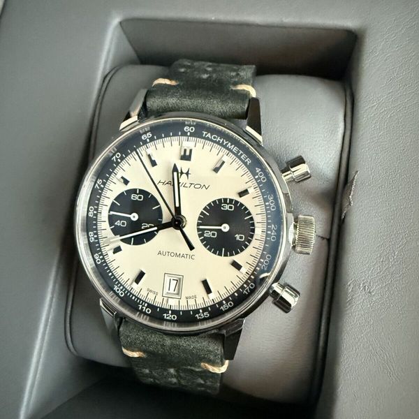 HAMILTON Intra-matic H384160 Panda Dial Automatic Men's Watch ...