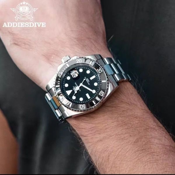 ADDIESDIVE DIVER WATCH 200M MECHANICAL AUTOMATIC SEIKO NH35 MY-H3-2AC ...