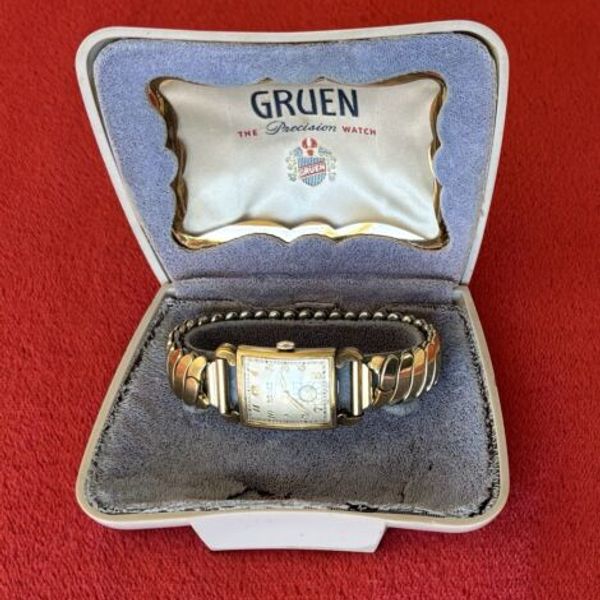 1940s GRUEN VERI THIN MENS WATCH & ORIGINAL BOX | WatchCharts Marketplace