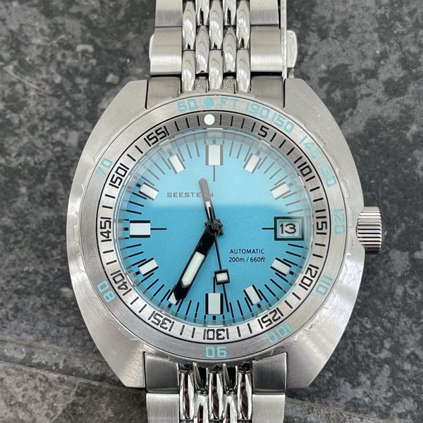 Sugess Seestern Aqua Dial Dive Watch - Doxa Sub Homage | WatchCharts ...