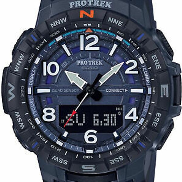 Casio Blue Analogue-Digital Men Watch Protrek PRT-B50-2ER | WatchCharts ...