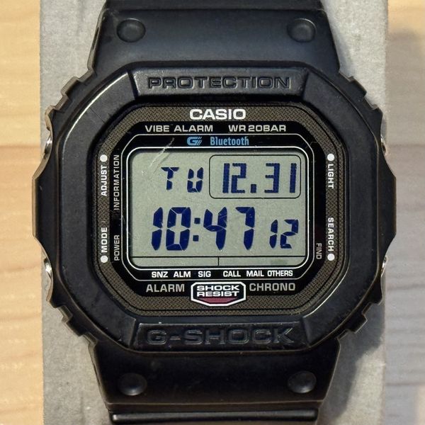 [WTS] Casio G-Shock GB-5600B-1 Bluetooth Vibration Alarms Black Square ...