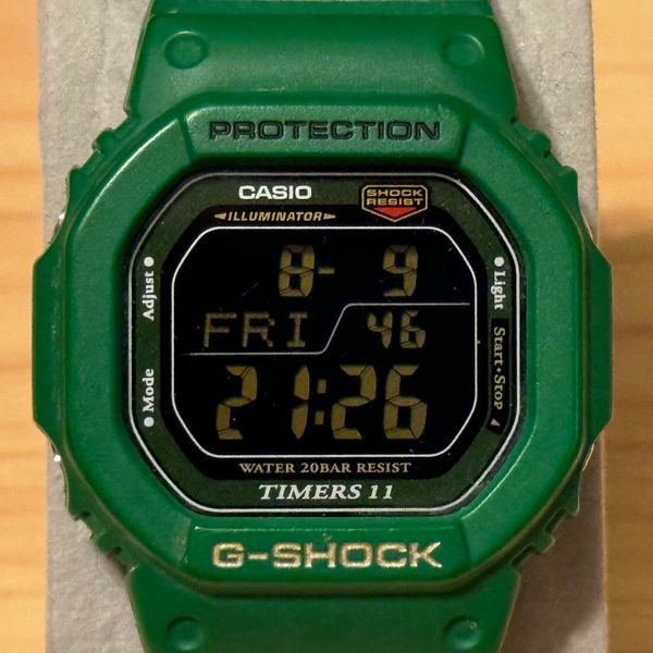 [WTS] Casio G-Shock DW-56RTB-3 Referee Timers Square Rare Green Vintage ...