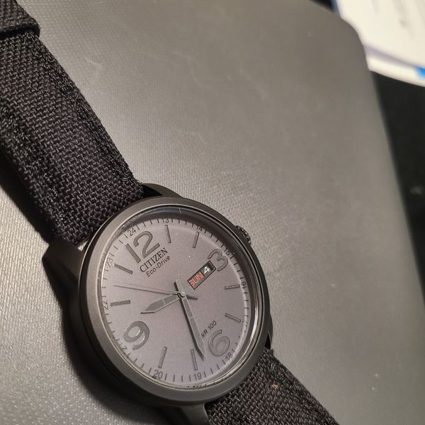 Citizen Eco-Drive Black Dial Men's Watch. Military-inspired .BM8475-00F ...