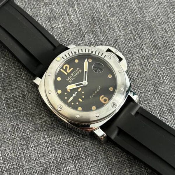 Pam Homage Automatic Mens Military Watch 44mm Seagull ST2555 ...