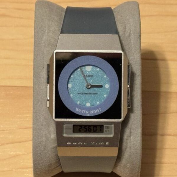 Casio FS-01 Dual Time Film Watch Data Bank Digital Watch 2301 Slim ...