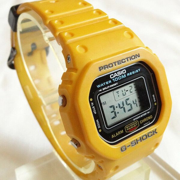 Vintage Yellow Ladies 1988 Casio G-Shock DW-500C-9BV 540 DW500 Divers ...