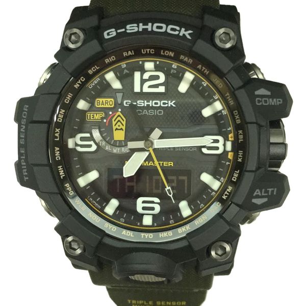 [Used] CASIO Solar watch, G-SHOCK/Digi-Ana/BLK/KHK [Clothing goods, etc ...