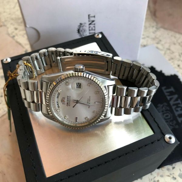 Orient Oyster President's Day Date Automatic All-Silver, RARE ...