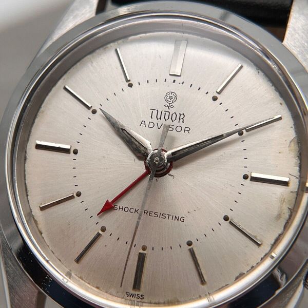 GENUINE TUDOR OYSTER ADVISOR ALARM MENS WATCH 34mm ALARM CLASSIC ROSE ...