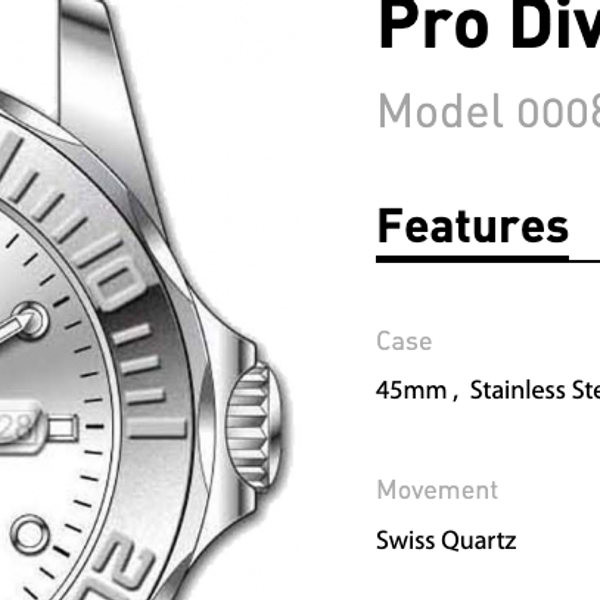 INVICTA MEN'S Trinite Pro Diver Stainless Steel Watch Model: 0008 NO ...