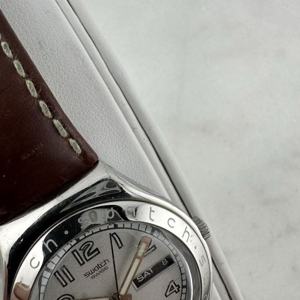 Vintage Swatch Watch AG -2003 Brown Leather - Has New Battery ...