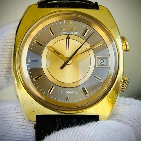 Vintage OMEGA SEAMASTER MEMOMATIC ALARM 40mm Mens Watch, Perfect ...