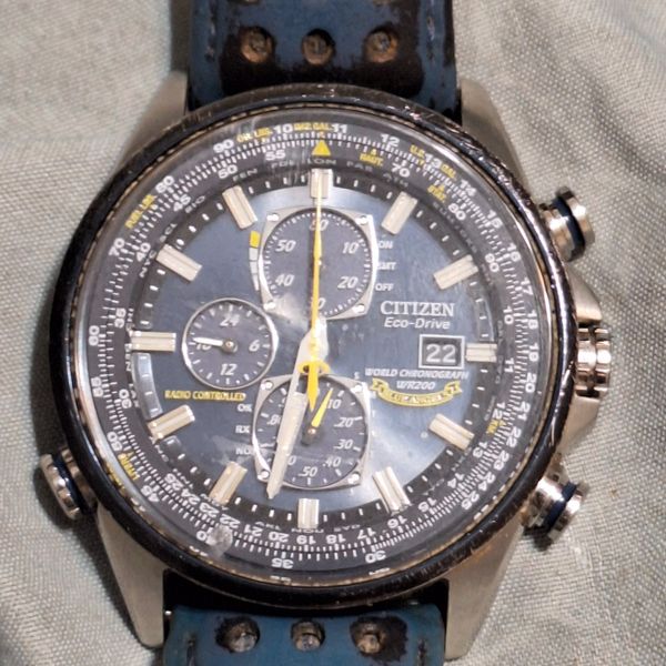 Citizen Eco-Drive Blue Angels World Chrono Men's Wristwatch ...