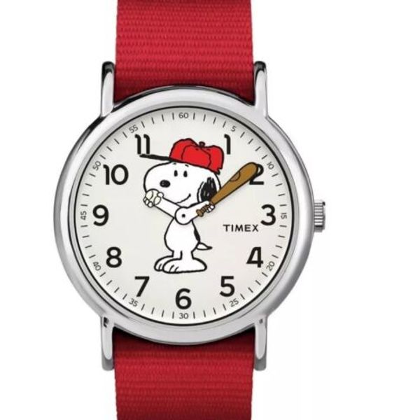 Timex Peanuts Snoopy Baseball Weekender Watch | TW2R41400 | WatchCharts ...