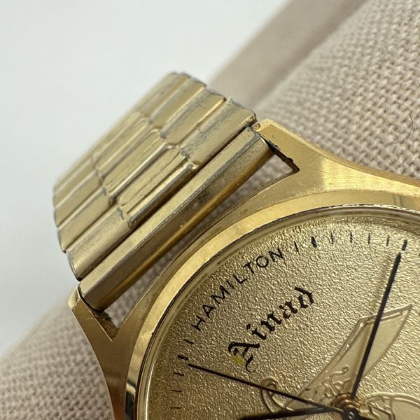 Vintage Hamilton Quartz Stainless Shriner Masonic â Ainadâ Menâ s 34mm ...