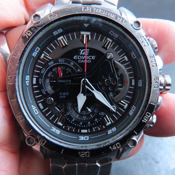 EF-550 Casio Edifice Chronograph 100M Quartz Men Watch | WatchCharts ...