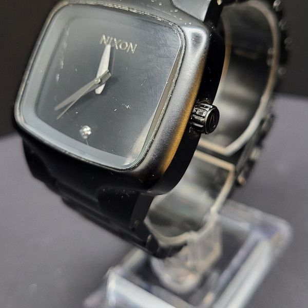 Nixon The Big Player Men Quartz Watch 100 M WR with Gem Black Tone New ...