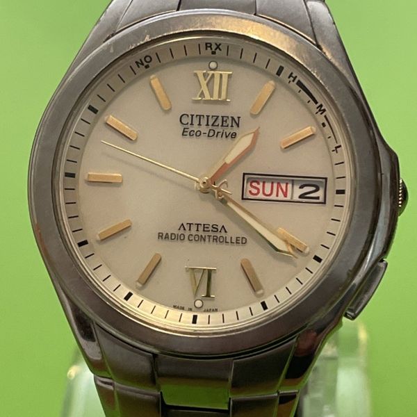 CITIZEN ATTESA ATD53-2792 H100-T010431 Cream Dial Eco-Drive Watch ...