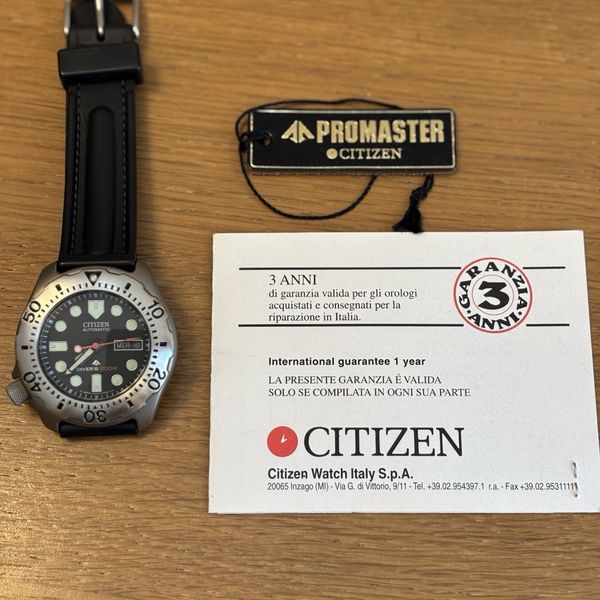 Citizen Promaster Diver 200 mt Day Date Orologio Titanio Calibro 8203 ...