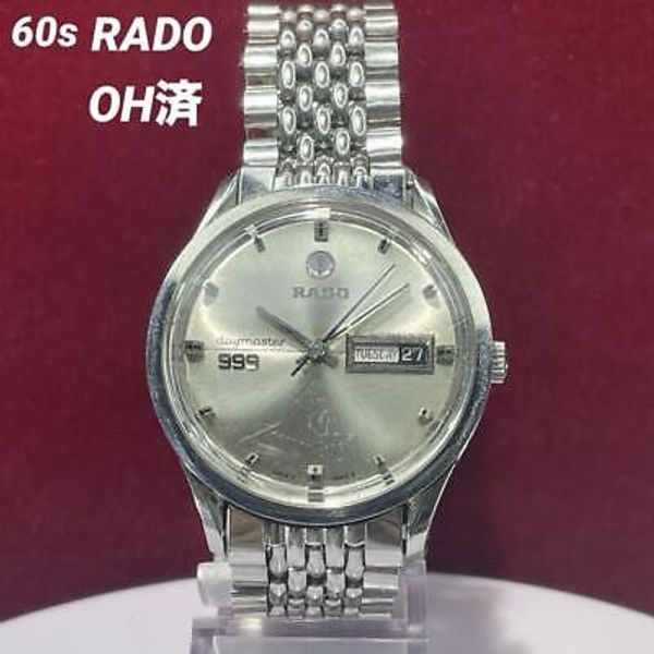 RADO DAYMASTER 999 AUTOMATIC MEN'S WRISTWATCH SWISS MADE 60S VINTAGE ...