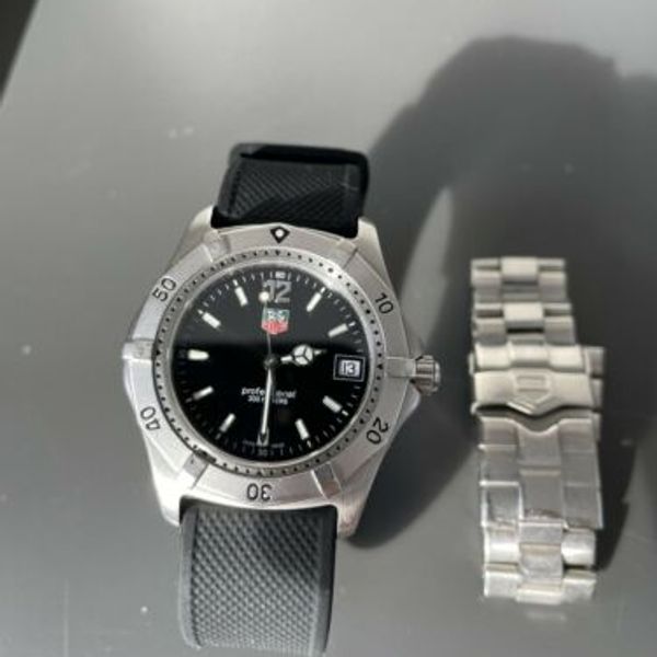 TAG Heuer Professional 2000 WK1110-0 Quartz Black Dial Stainless Men's | WatchCharts Marketplace