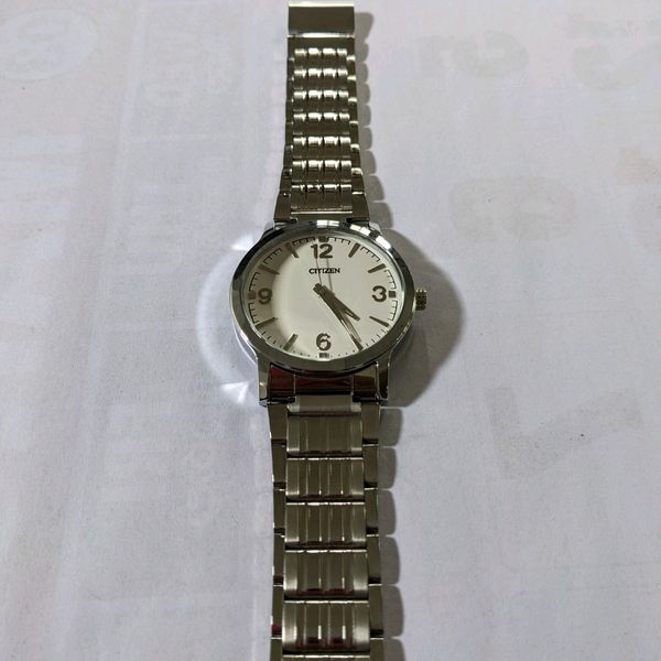 citizen quartz mens watch Silver Color Made in Japan | WatchCharts ...