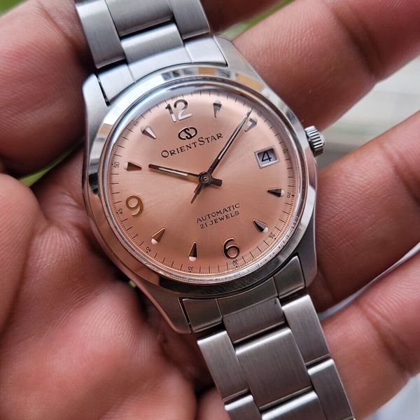 Orient Star Explorer WZ0101PF Pink Salmon Dial Set | WatchCharts ...