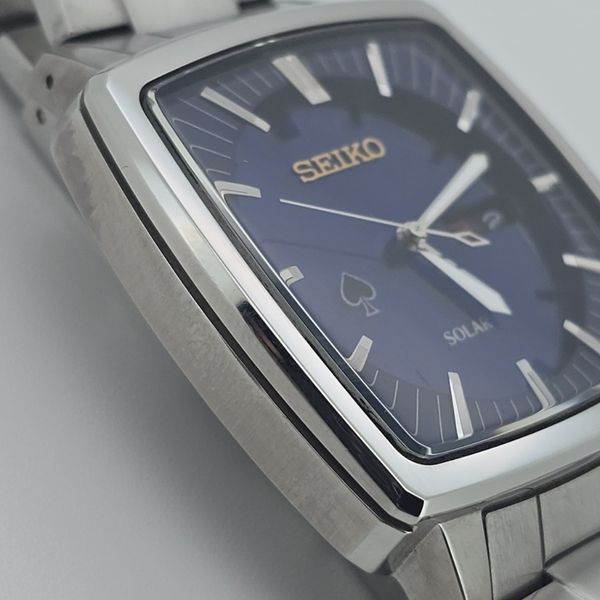 Seiko V158 - 0AG0 Solar Square Watch. | WatchCharts Marketplace
