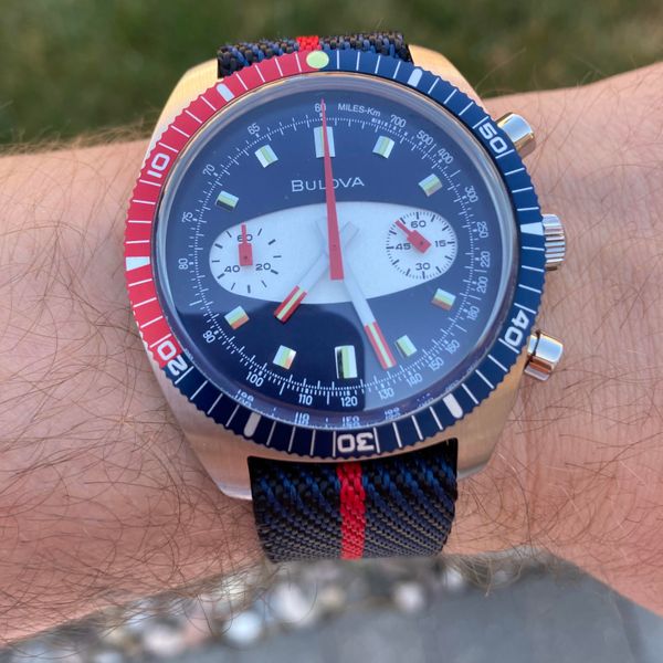 [WTS] Bulova Chronograph A “Blue Surfboard” (SKU: 98A253) | WatchCharts