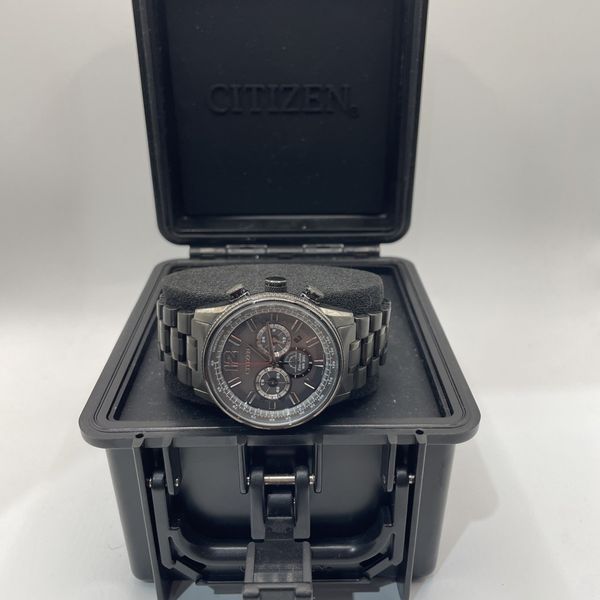 Citizen Eco-Drive Nighthawk Chronograph Stainless steel Men's Watch ...