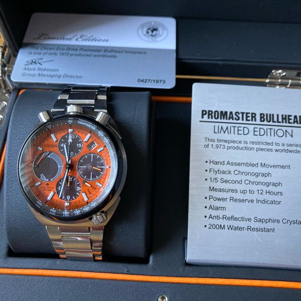 Citizen limited edition promaster eco-drive bullhead watch ...