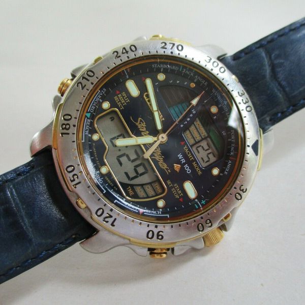 VINTAGE 1995 CITIZEN WATCH STARS & STRIPES C-210 AMERICAS CUP TEAM ...