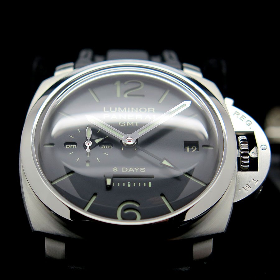 FS: Panerai PAM 233 1950 LUMINOR 8 DAYS GMT-STAINLESS STEEL-O SERIES-AM ...
