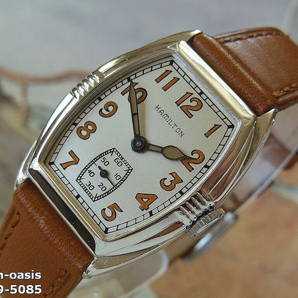 1930 Vintage HAMILTON PERRY, Stunning Silver Dial, Serviced with ...