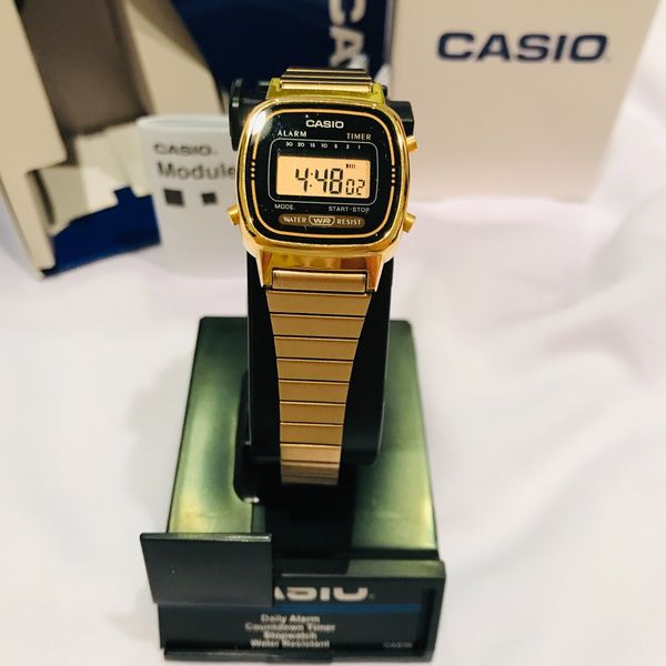 Casio LA670WGA-1 Women's Digital Watch Gold Retro Unique Functional ...