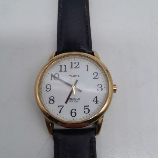timex indiglo mens watch Fully Working With Light Wr 30m Genuine Leather | WatchCharts Marketplace