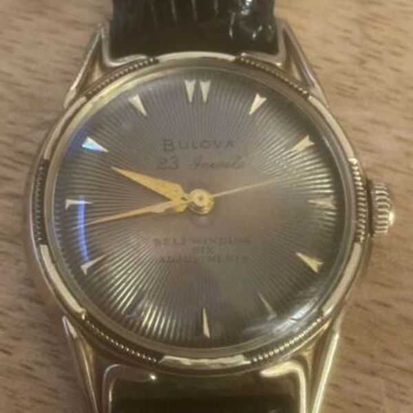 VINTAGE BULOVA 23 JEWELS SELF WINDING SIX ADJUSTMENTS WRISTWATCH A5 ...