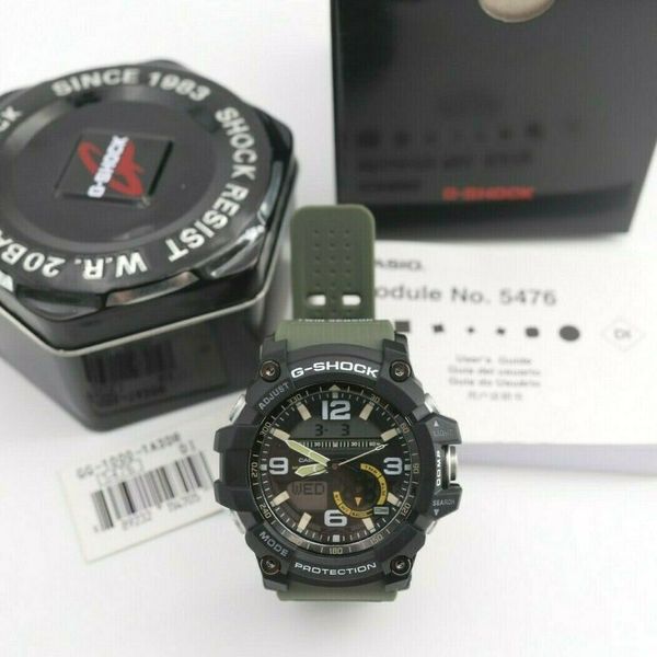 Casio Men's Gg1000-1a3 MUDMASTER G-SHOCK Quartz Casual Watch Green Black | WatchCharts Marketplace