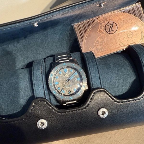Zelos Mako 40mm Meteorite Dial with Light Blue Accents MINT ...